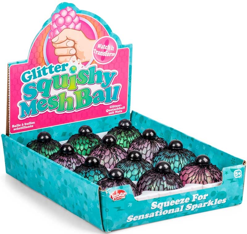 Glitter Squishy Mesh Ball - Antonia's Bookstore