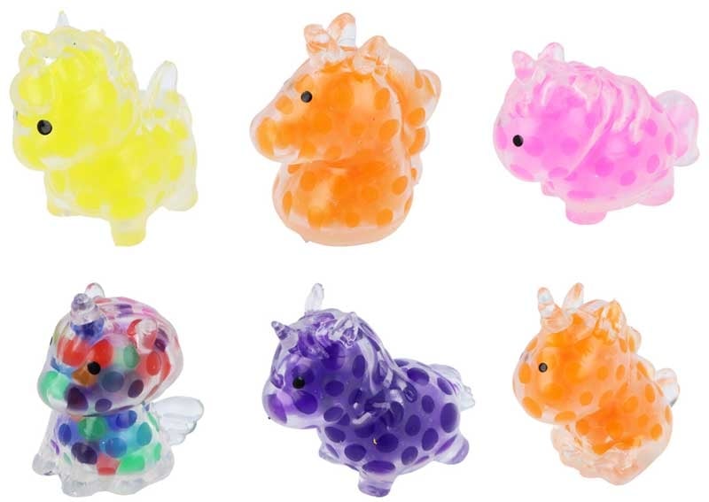 Mini Squishy Unicorn with Beads - Antonia's Bookstore